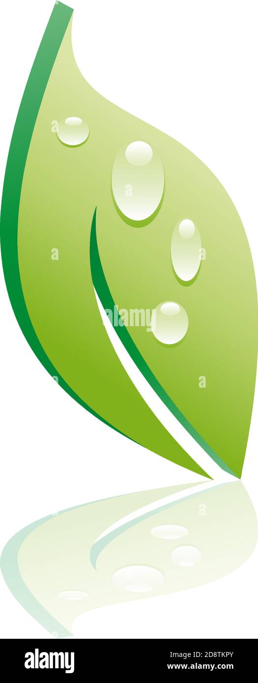 Vector sign 3d leaf Stock Vector Image & Art - Alamy