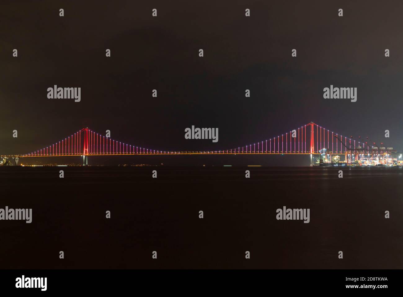 Osmangazi Bridge (Izmit Bay Bridge). IZMIT, KOCAELI, TURKEY. Longest ...
