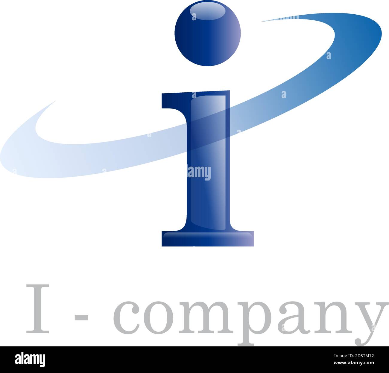 Vector sign initial letter I with orbit Stock Vector Image & Art - Alamy