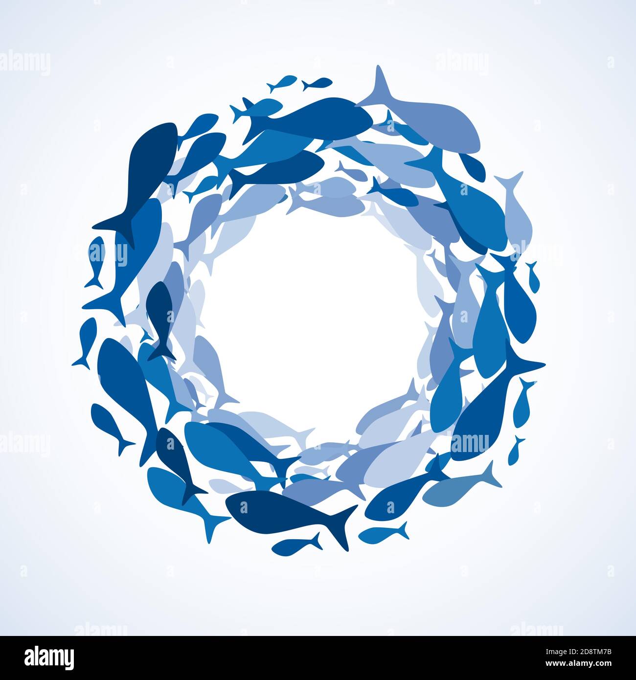 Vector sign swirl of fish underwater Stock Vector Image & Art - Alamy