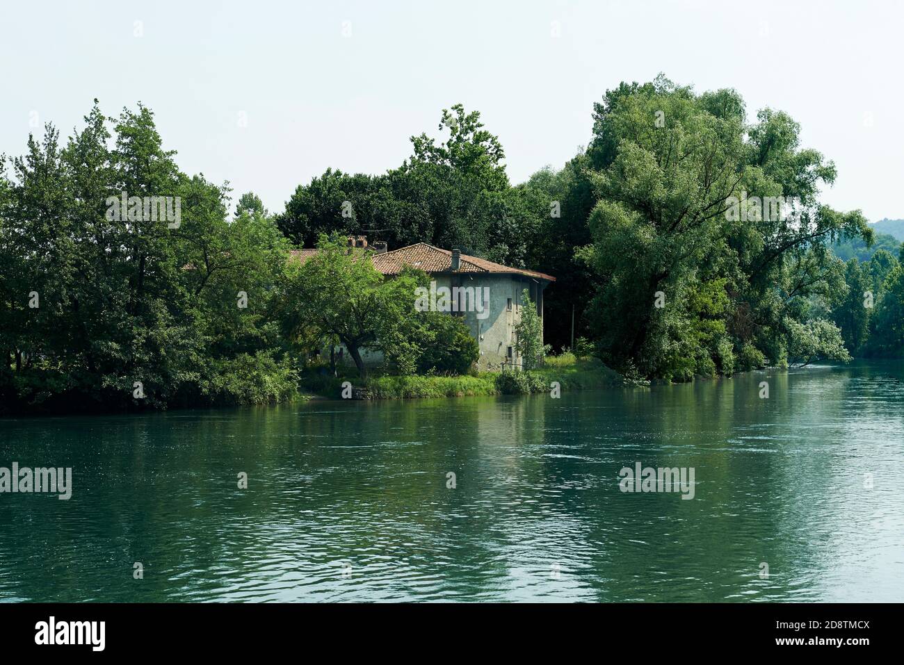 Brivio (Lc), Italy, an house on the River Adda Stock Photo - Alamy
