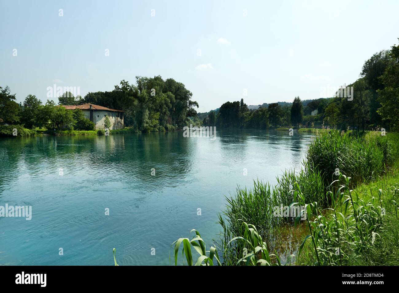 Brivio (Lc), Italy, an house on the River Adda Stock Photo - Alamy