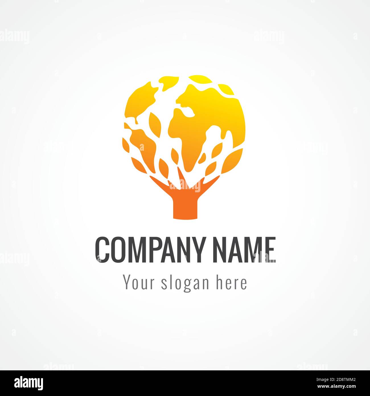 Environmental Tree Logo Green Tree Logo With Leaves Nature And