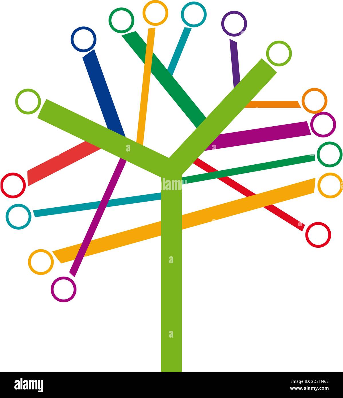 Tree network Cut Out Stock Images & Pictures - Alamy