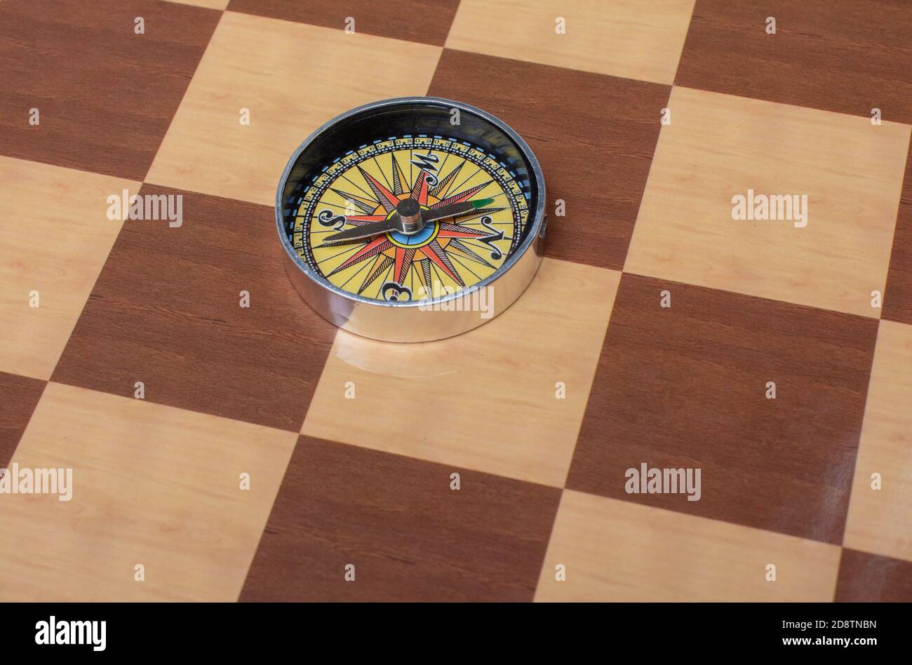 Magnetic compass tool as a concept of traveling Stock Photo - Alamy