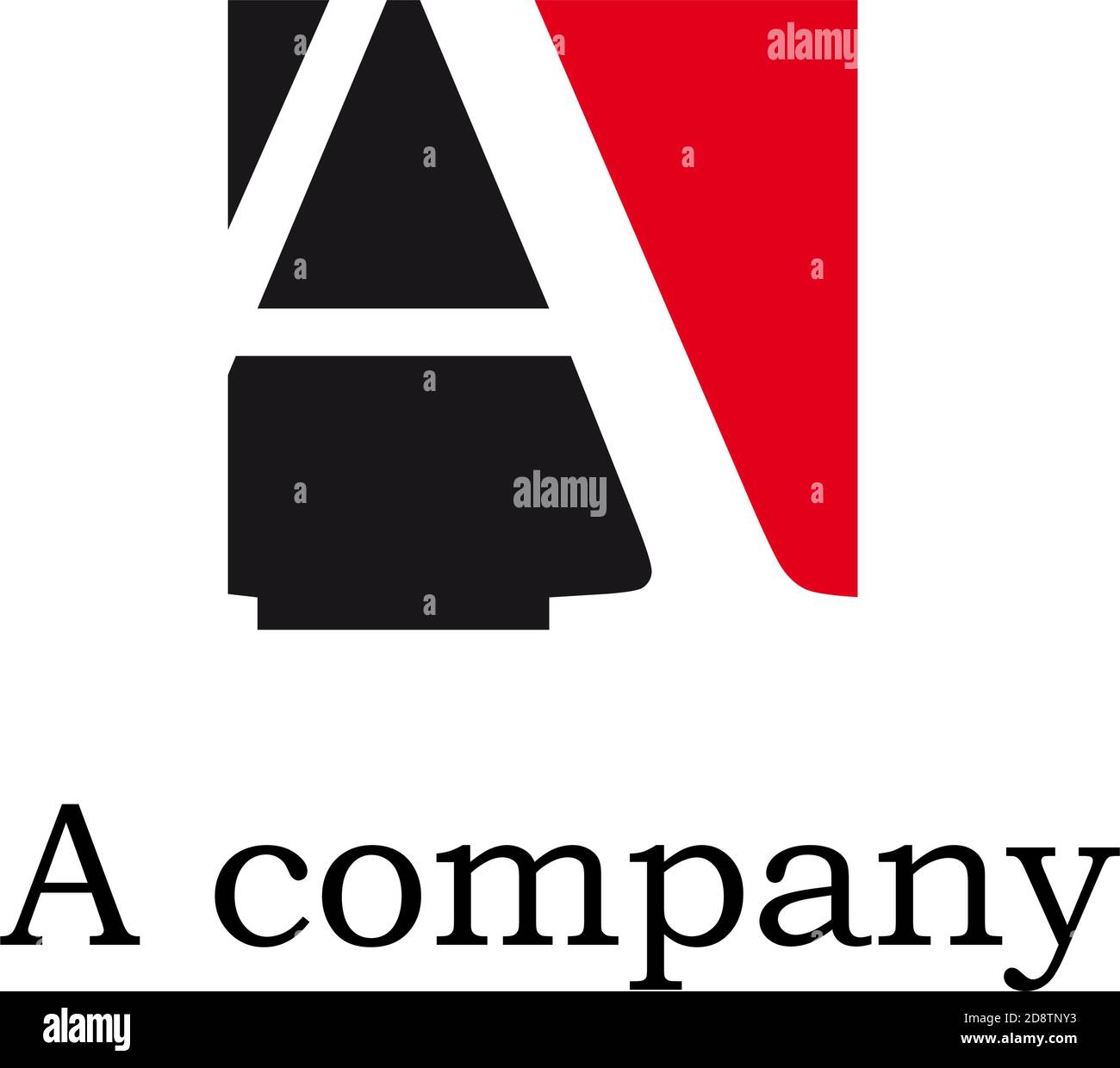 Vector icon Vector initial letter A on red and black Stock Vector Image ...