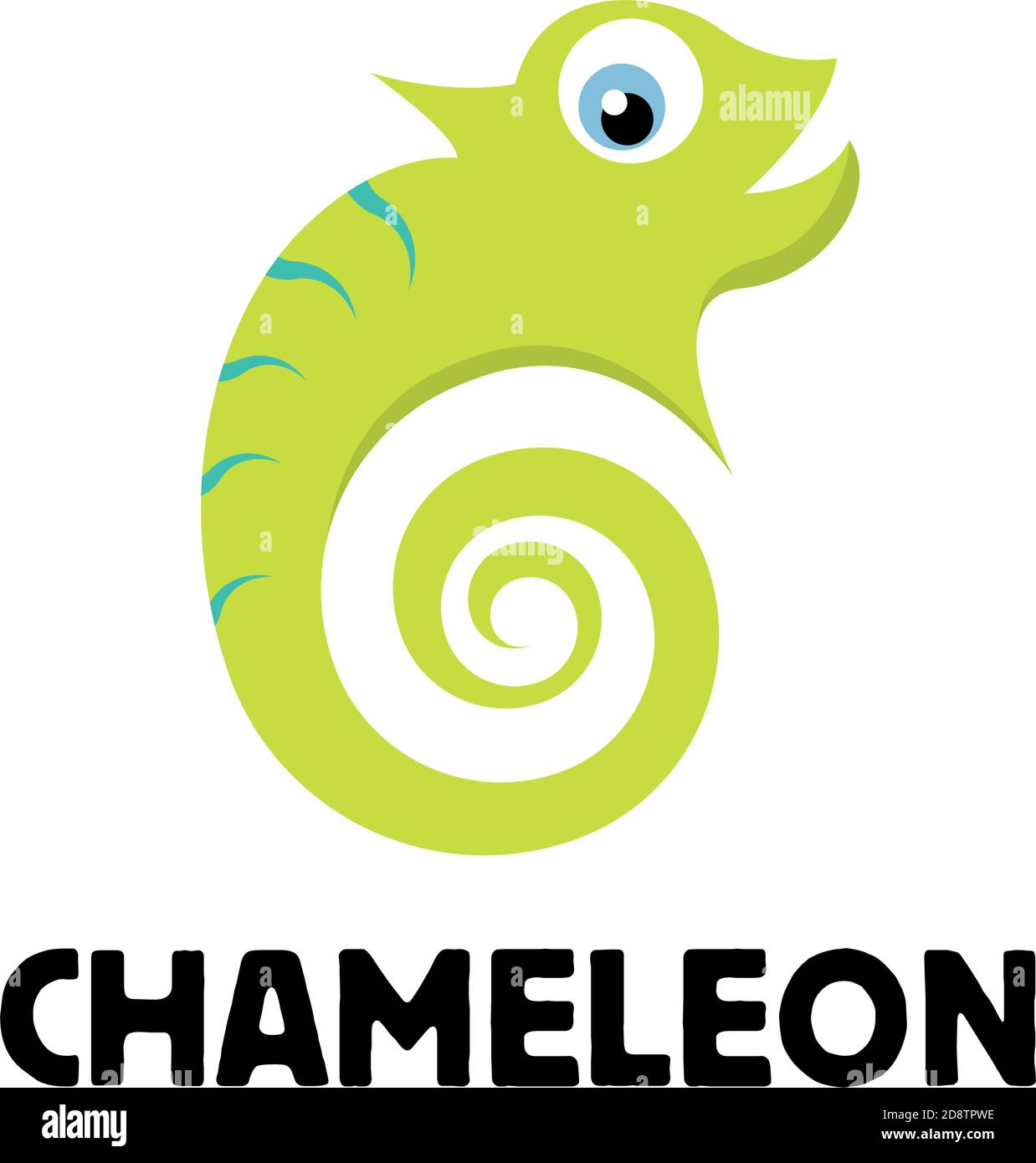 Vector chameleon in abstract shape Stock Vector Image & Art - Alamy