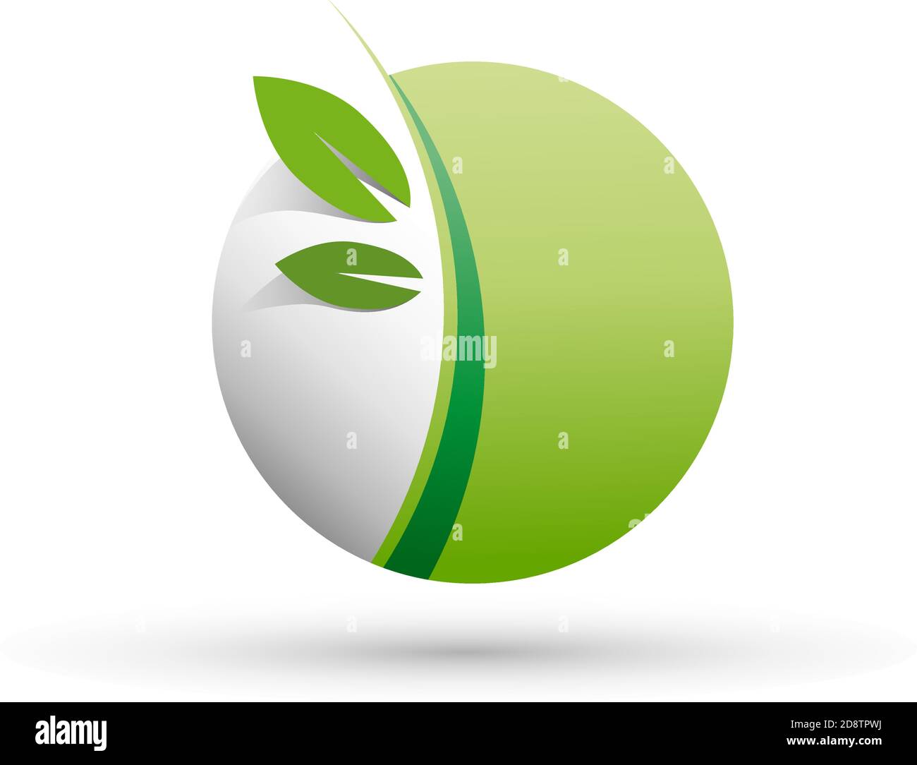 Abstract Vector green planet, clean environment Stock Vector Image ...