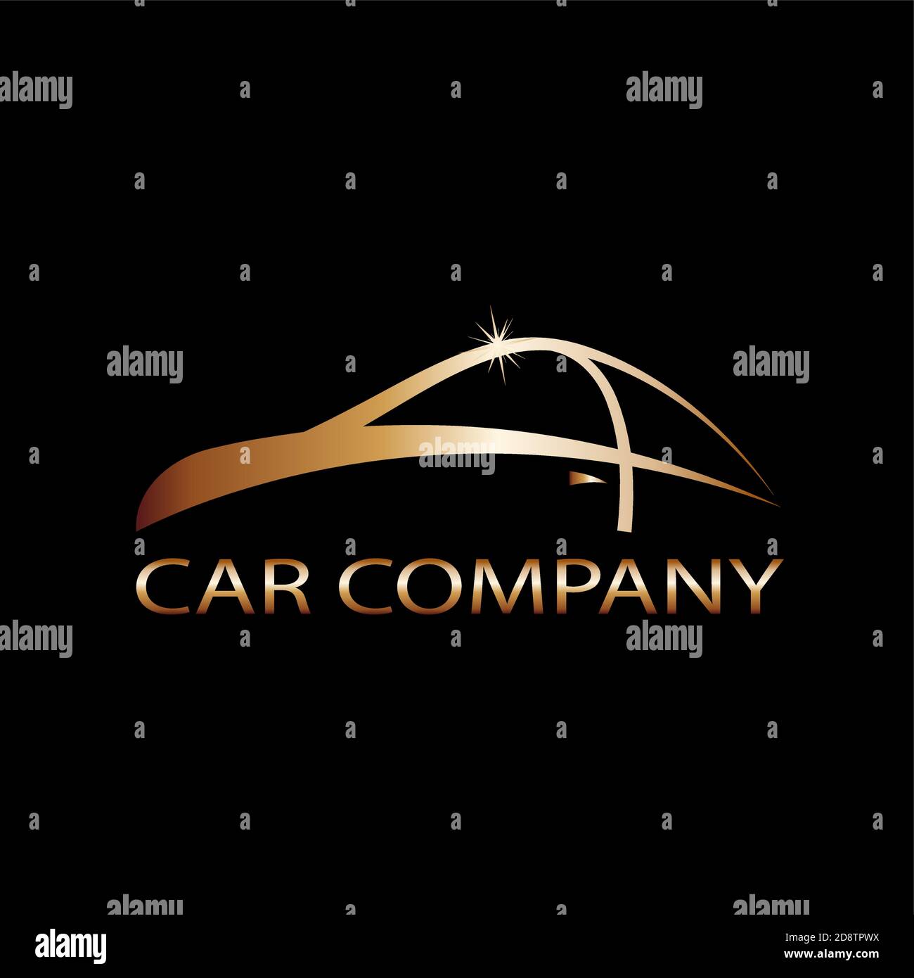 Vector golden car service Stock Vector Image & Art - Alamy