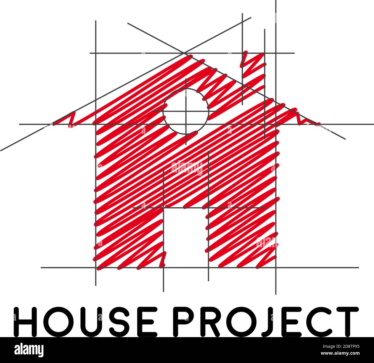 Vector sign house project Stock Vector Image & Art - Alamy