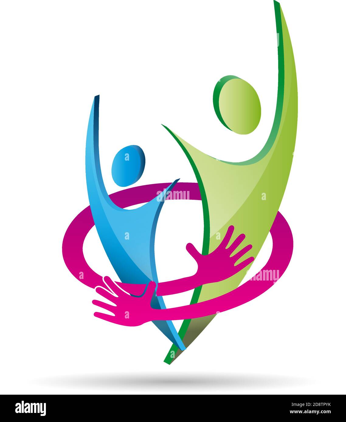 Vector abstract people, safe teamwork Stock Vector Image & Art - Alamy