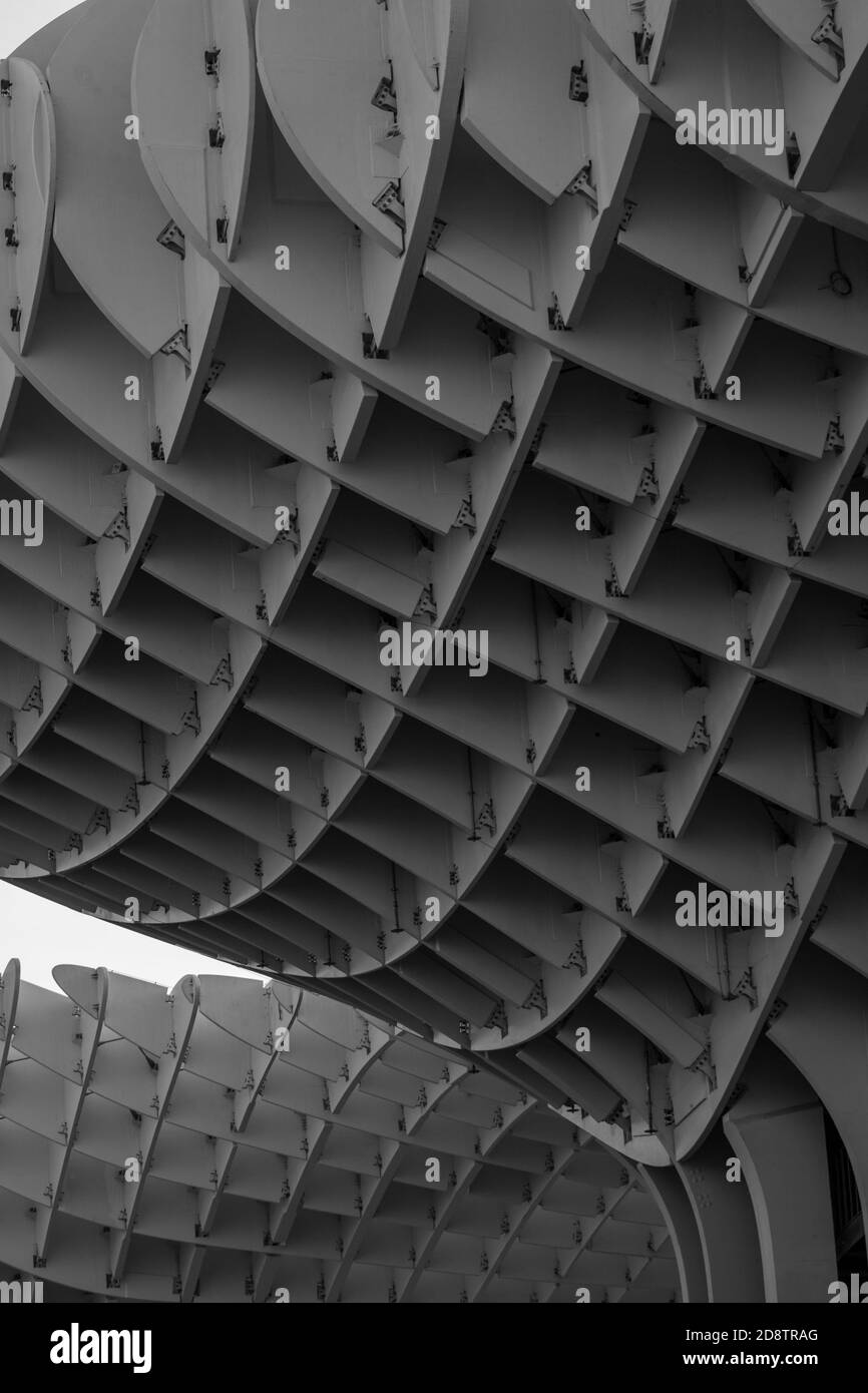 Vertical shot of a modern building with a wavy effect Stock Photo - Alamy