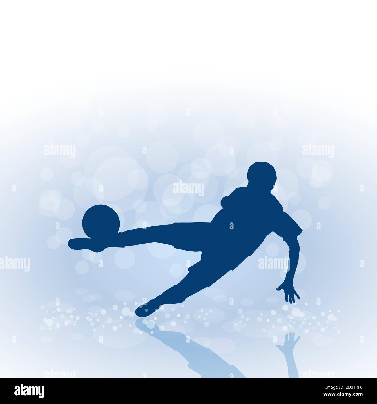 Football player in action, vector background Stock Vector Image & Art ...