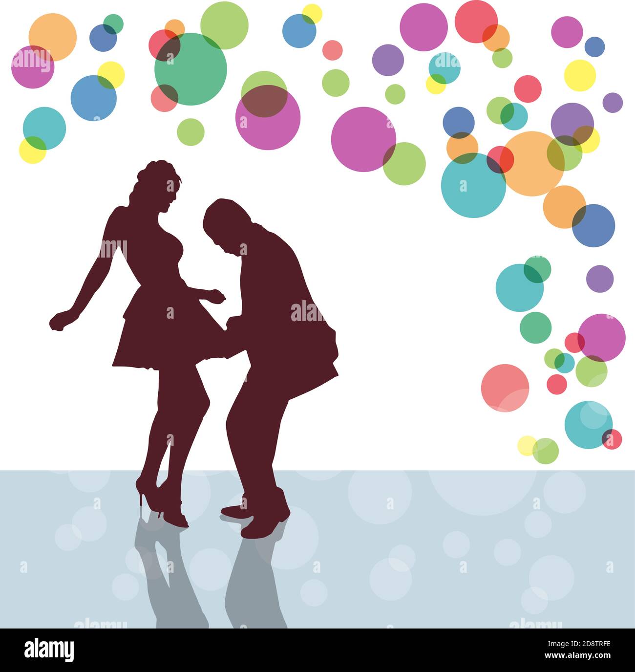 Vector invitation, vintage dance background Stock Vector Image & Art ...