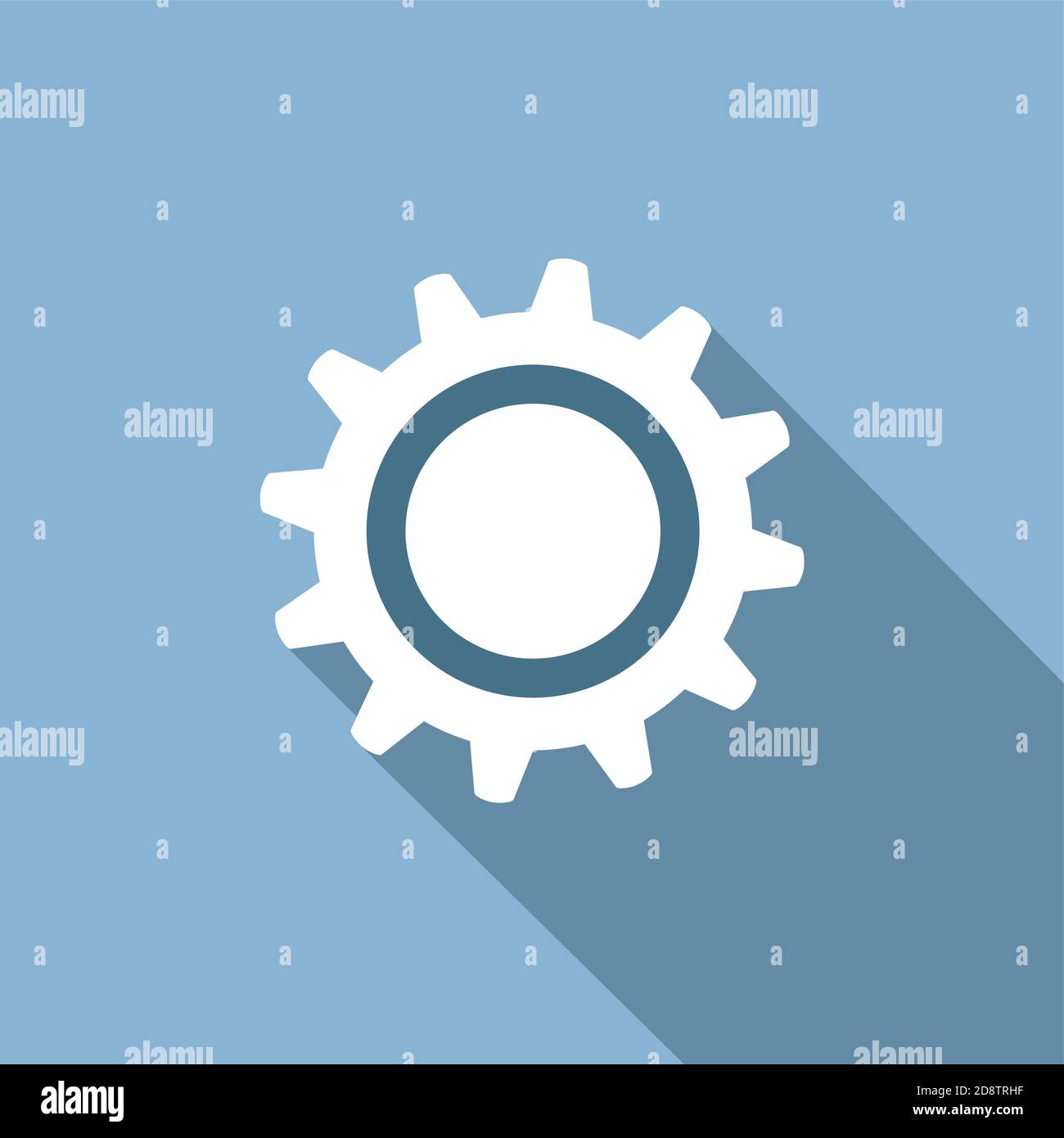 gear. Vector in flat design Stock Vector Image & Art - Alamy