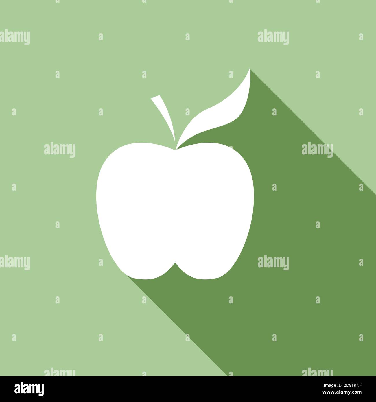 apple. Vector in flat design Stock Vector Image & Art - Alamy