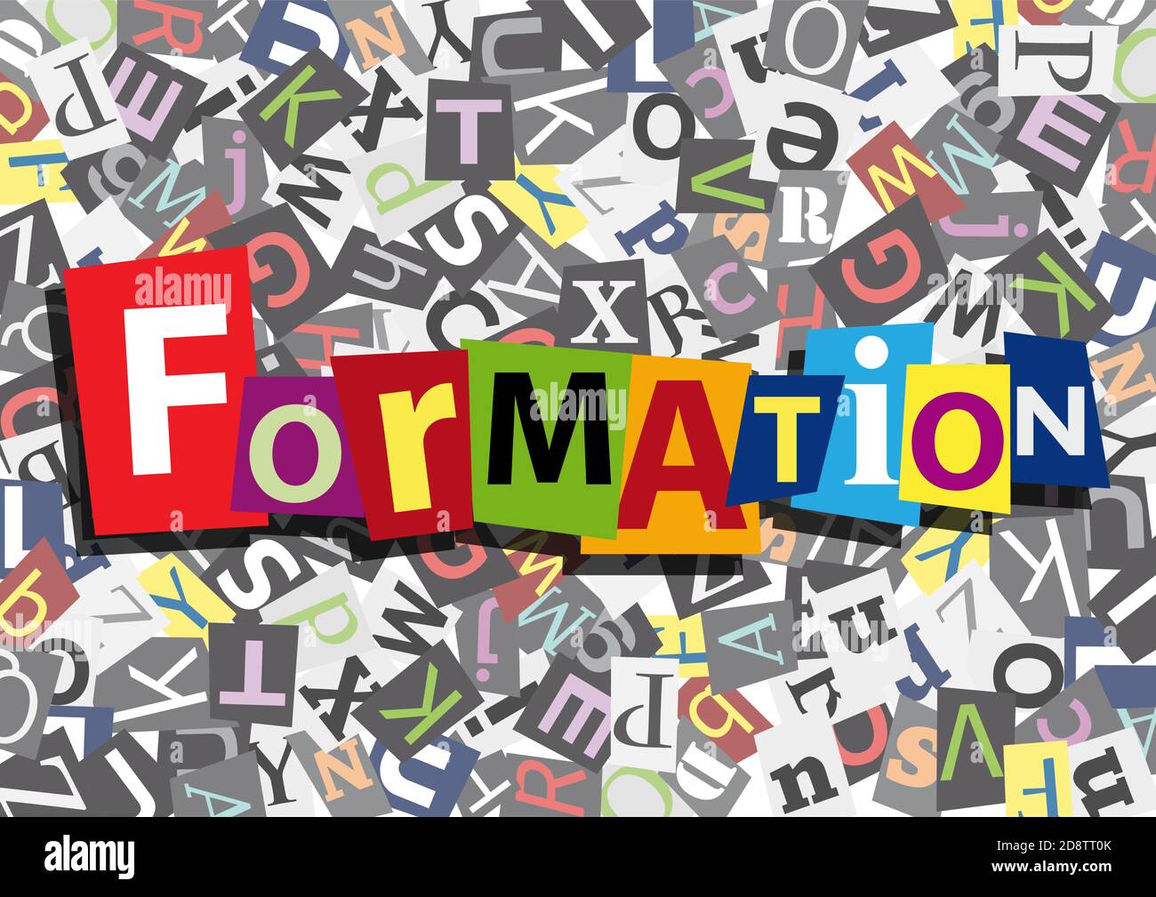 Formation, anonymous message in flat design Stock Vector Image & Art ...