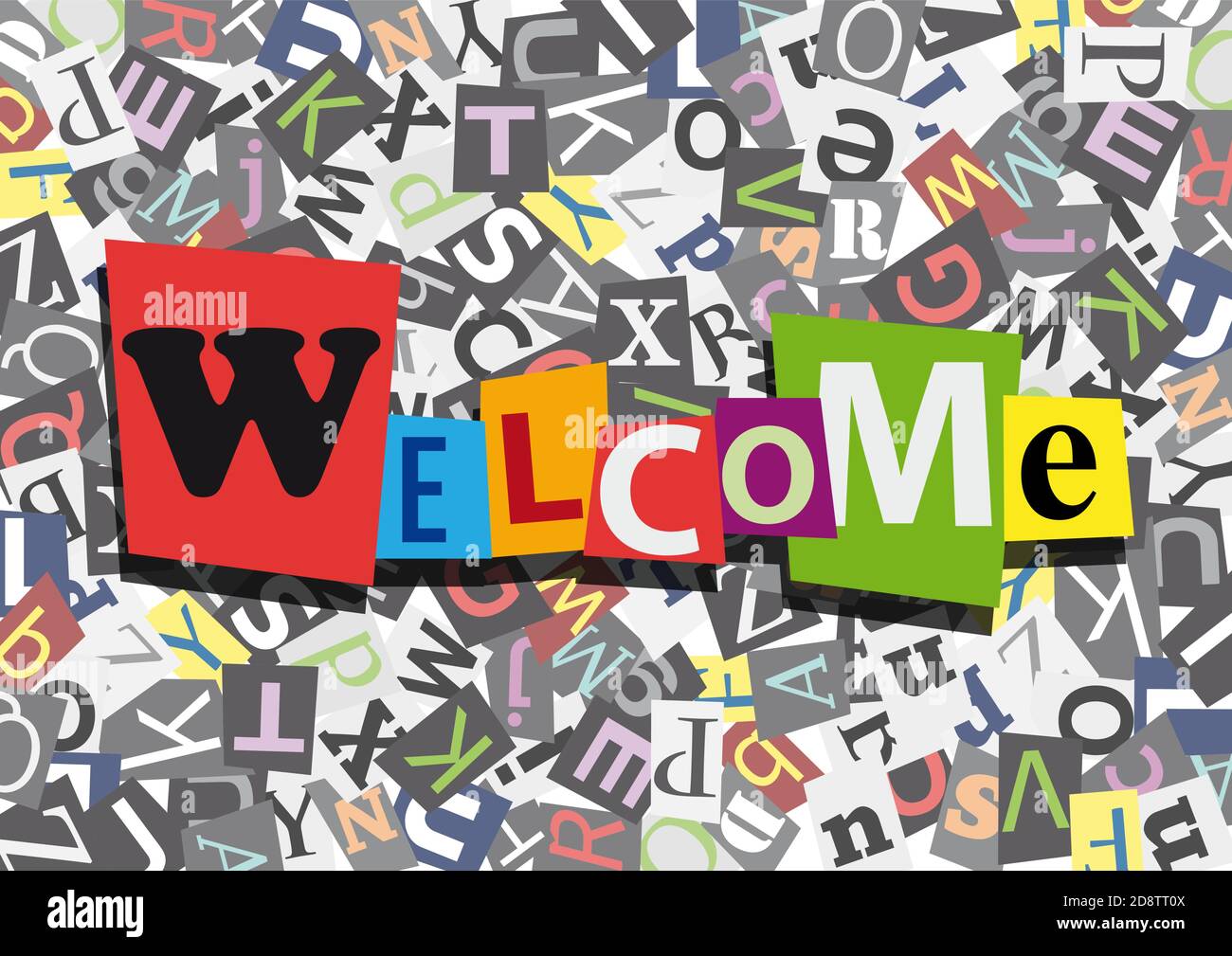 Welcome work Stock Vector Images - Alamy
