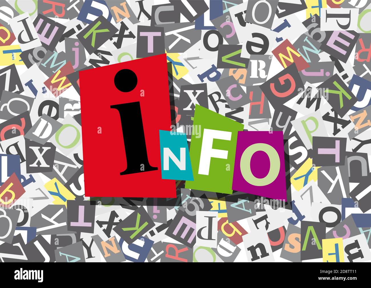 Info, anonymous message in flat design Stock Vector Image & Art - Alamy