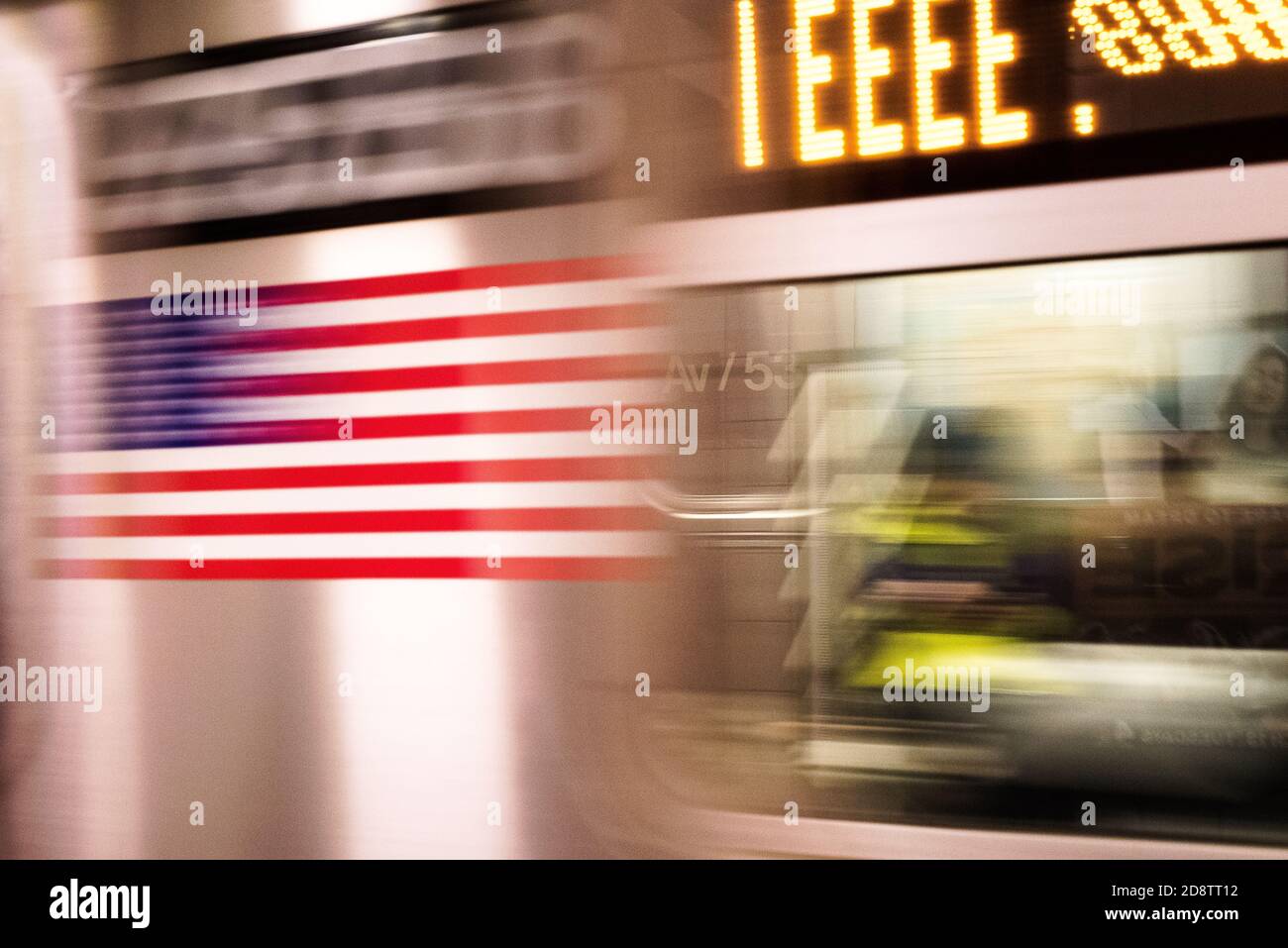 Train in full speed Stock Photo - Alamy
