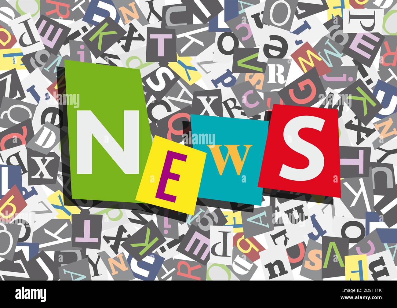 News, anonymous message in flat design Stock Vector Image & Art - Alamy