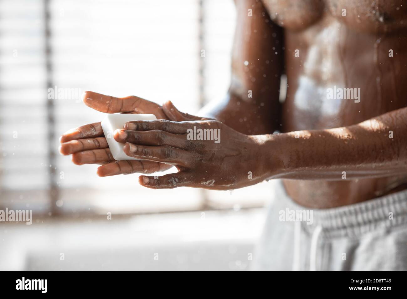 Washing hands with soap man hi-res stock photography and images - Alamy