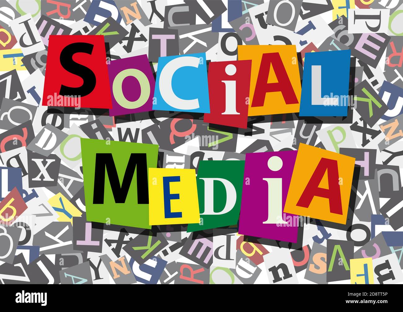 Social media, anonymous message in flat design Stock Vector Image & Art ...