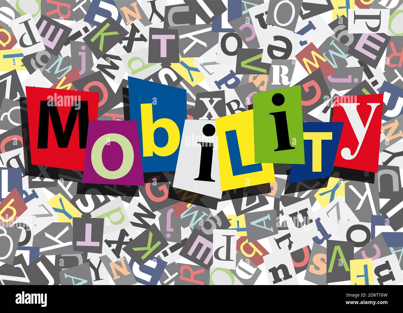 mobility, anonymous message in flat design Stock Vector Image & Art - Alamy