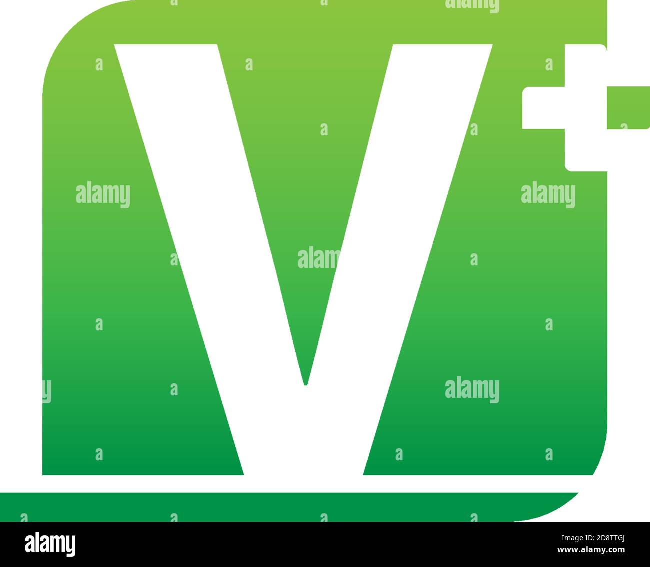 Letter V logo icon with medical cross design vector Stock Vector Image ...