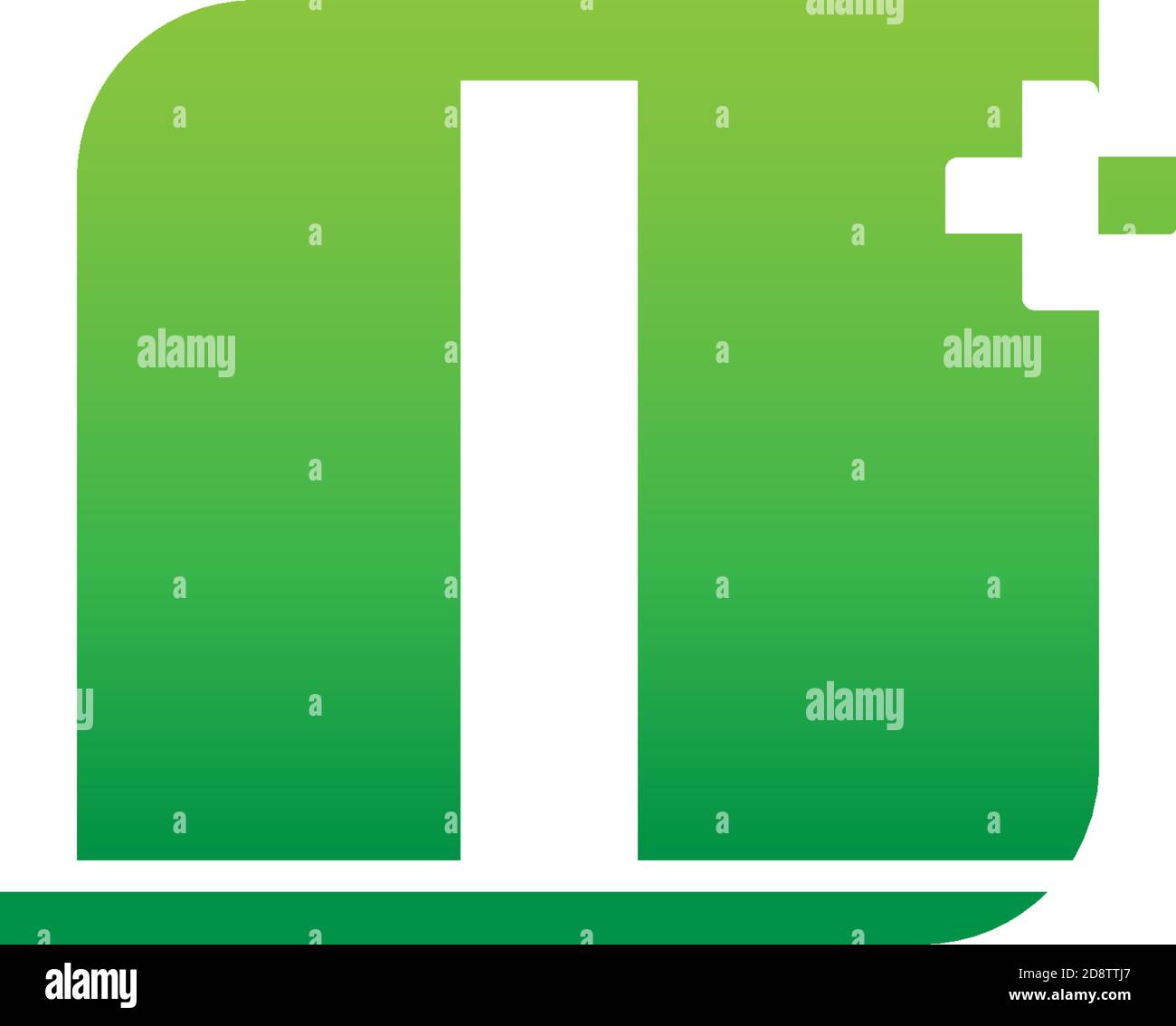 Letter I logo icon with medical cross design vector Stock Vector Image ...