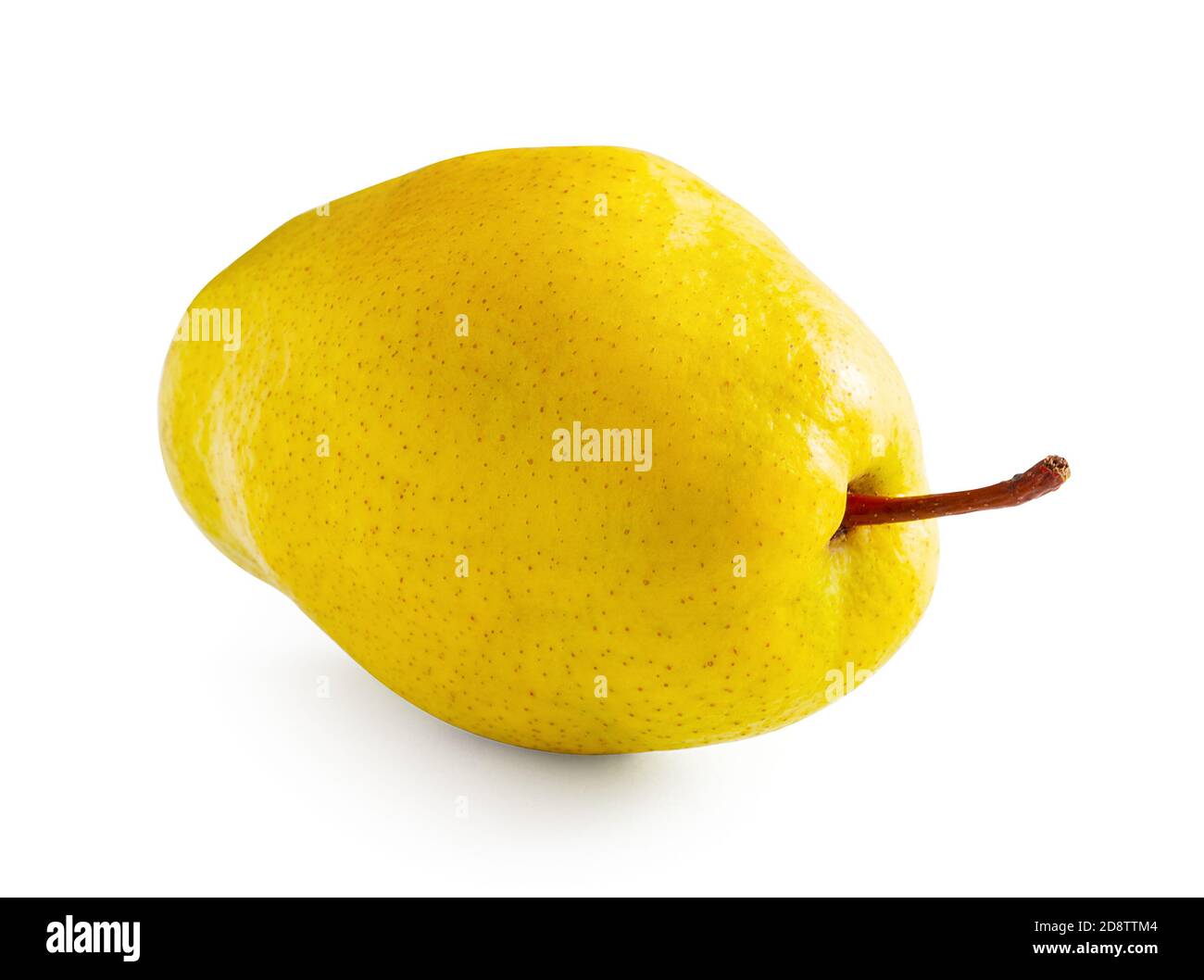 Yellow pear isolated on white background Stock Photo - Alamy