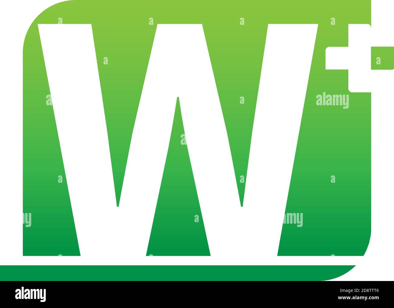 Letter W logo icon with medical cross design vector Stock Vector Image ...