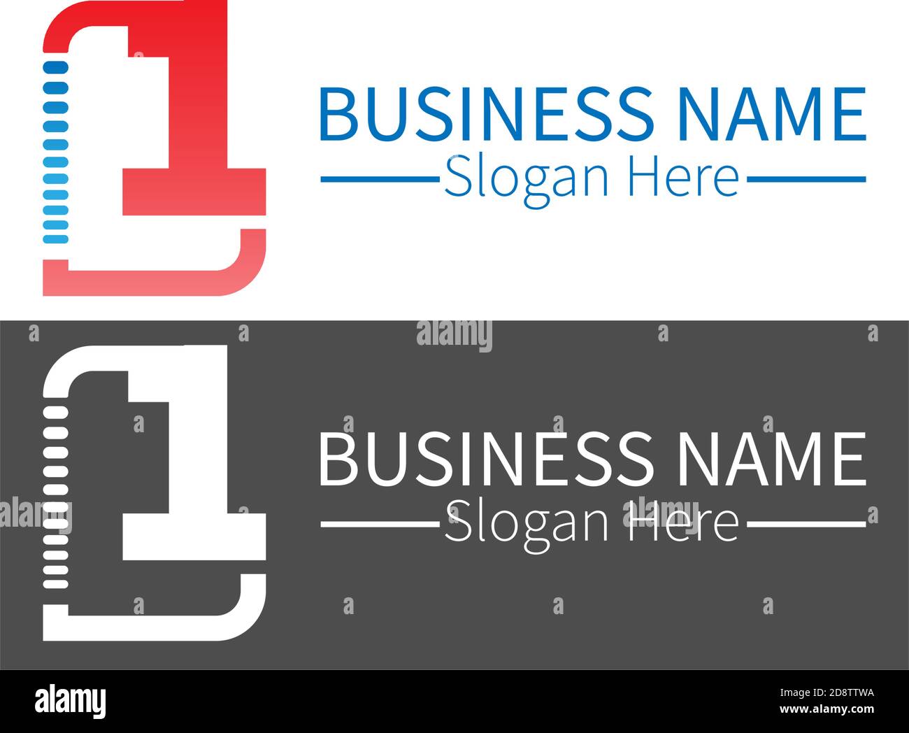 1 logo design Stock Vector Images - Alamy