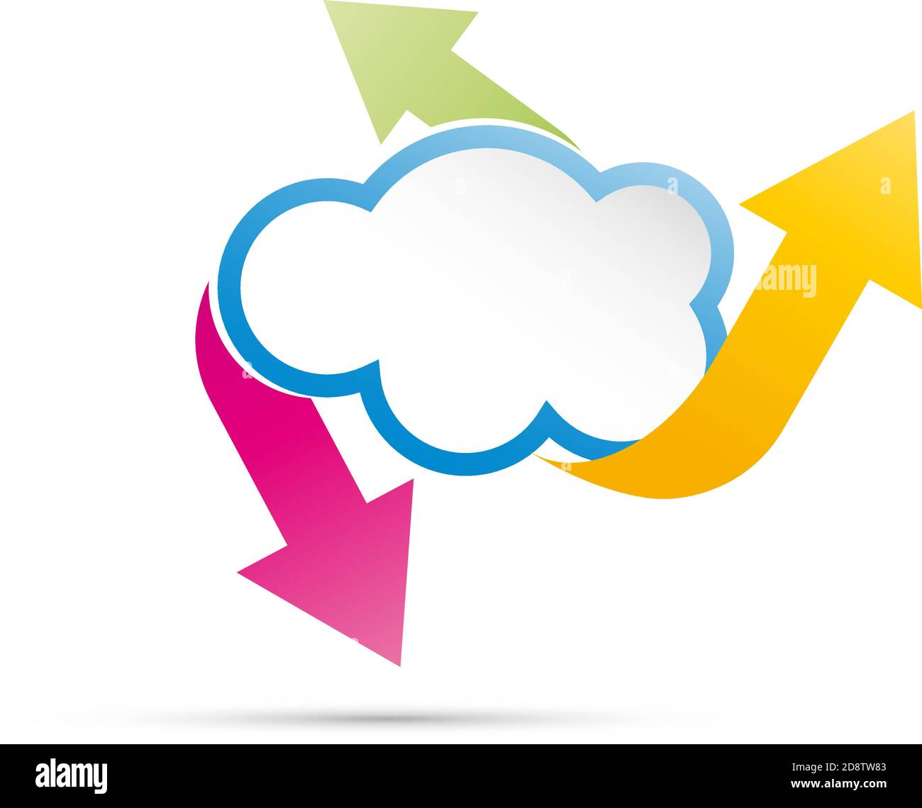 Vector Cloud computing and mobility concept Stock Vector Image & Art ...