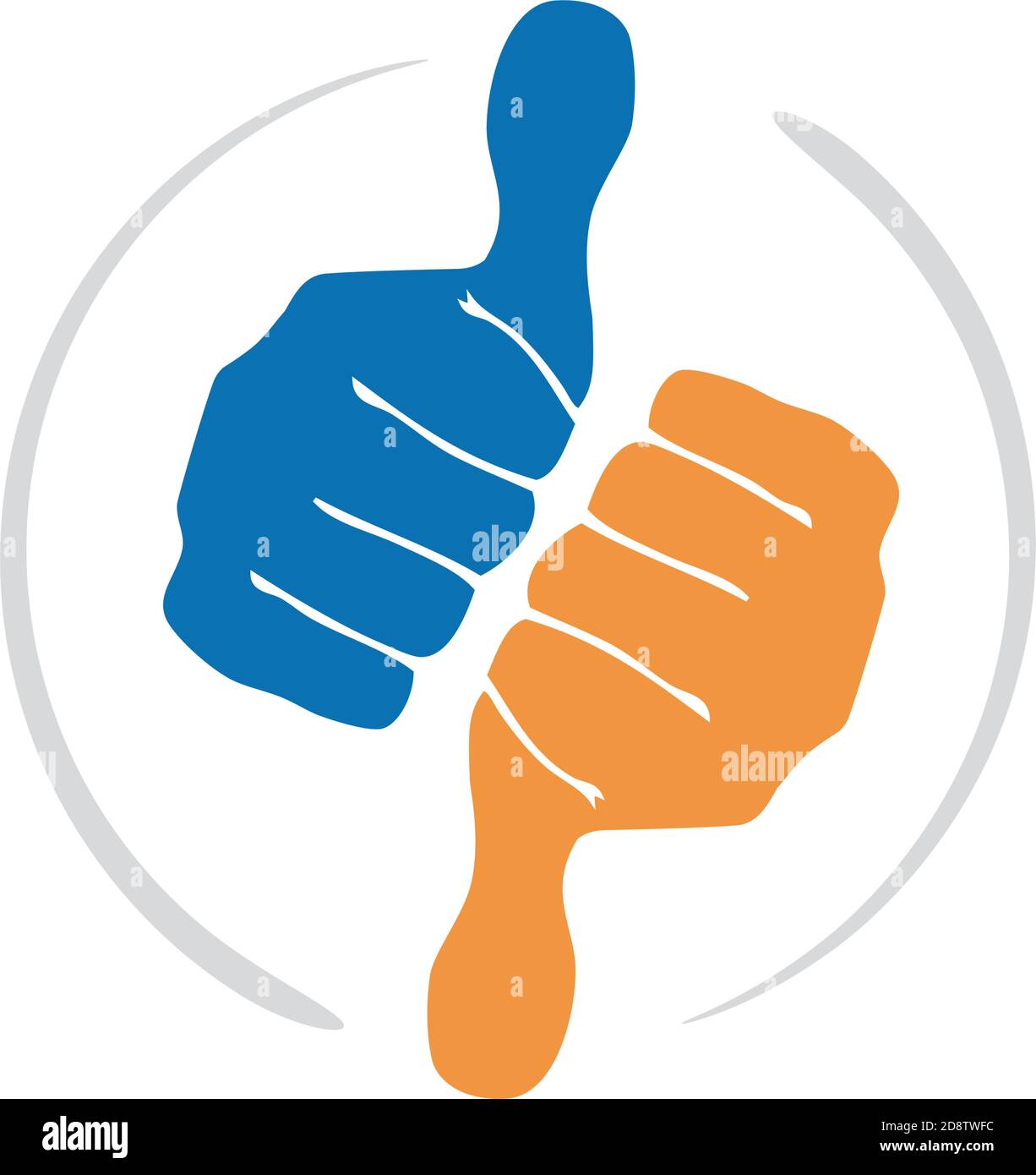 Vector sign thumbs up and down Stock Vector Image & Art - Alamy