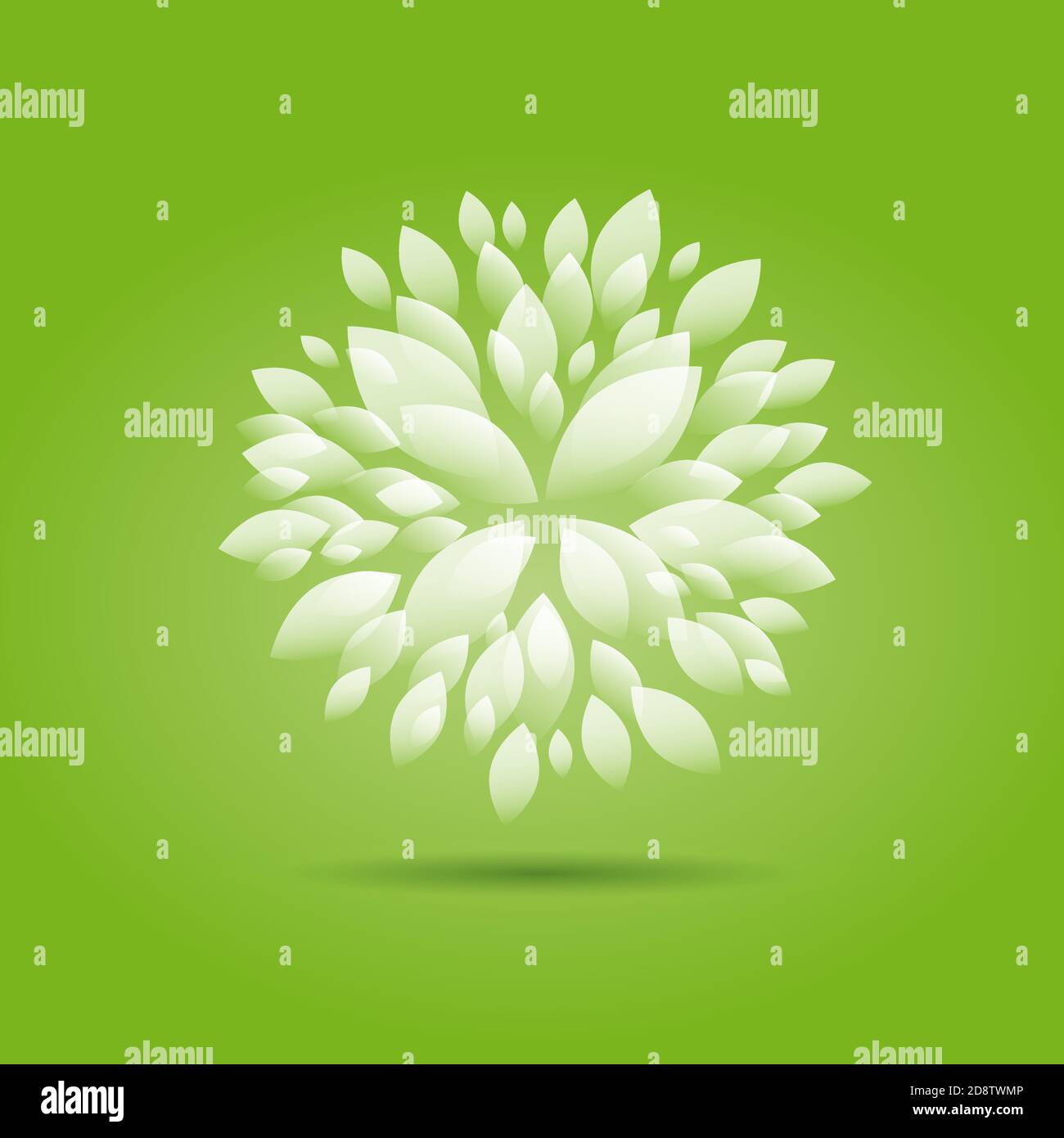 Vector Green Floral background Stock Vector Image & Art - Alamy