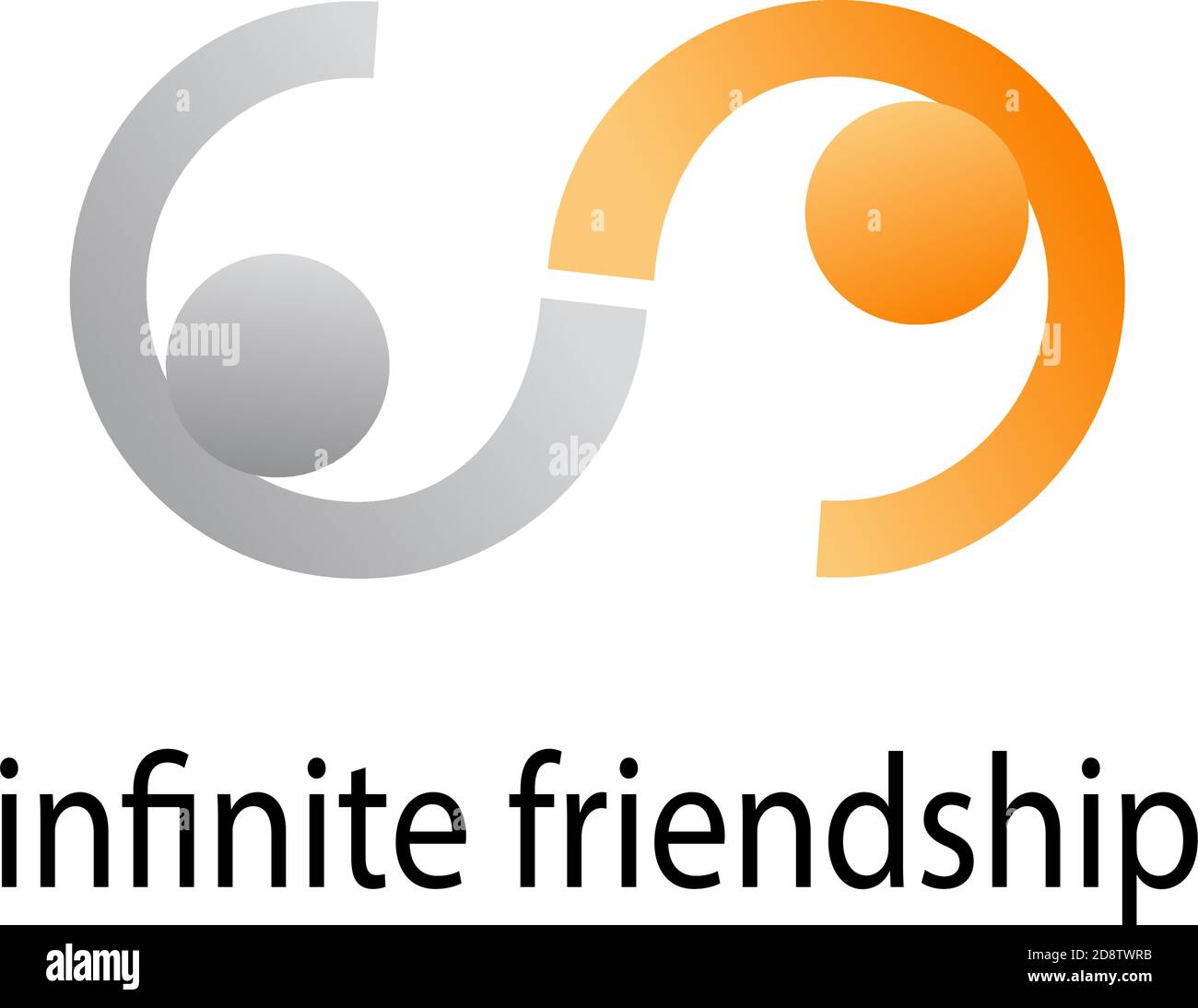 Vector sign friendship infinity Stock Vector Image & Art - Alamy
