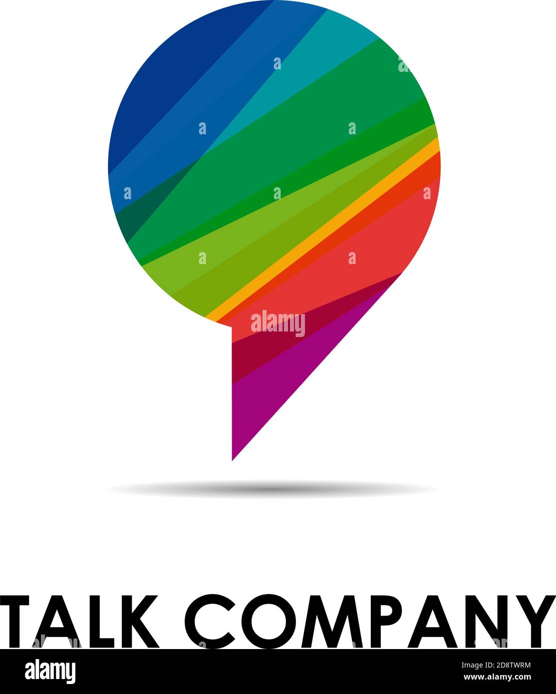 Vector round sign talking Stock Vector Image & Art - Alamy
