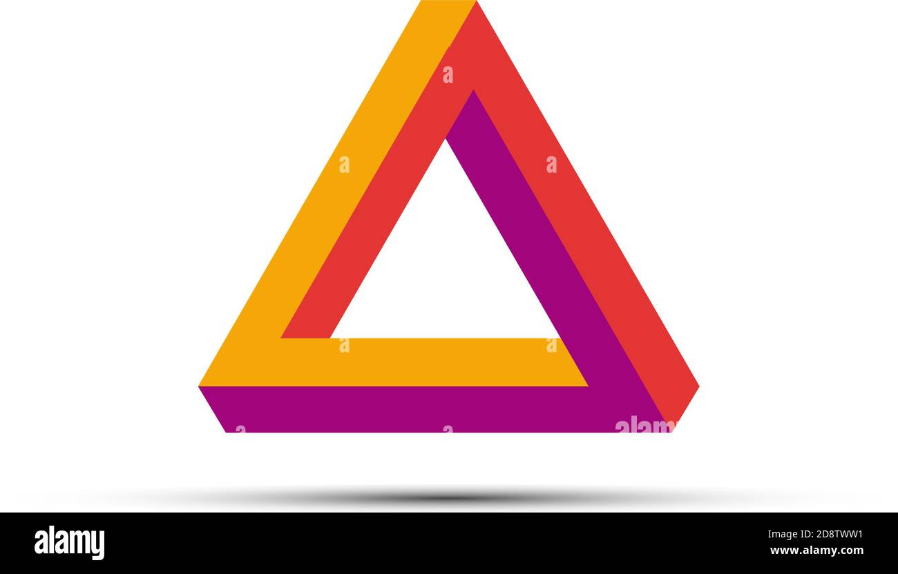 Vector abstract triangle, three arrow Stock Vector Image & Art - Alamy