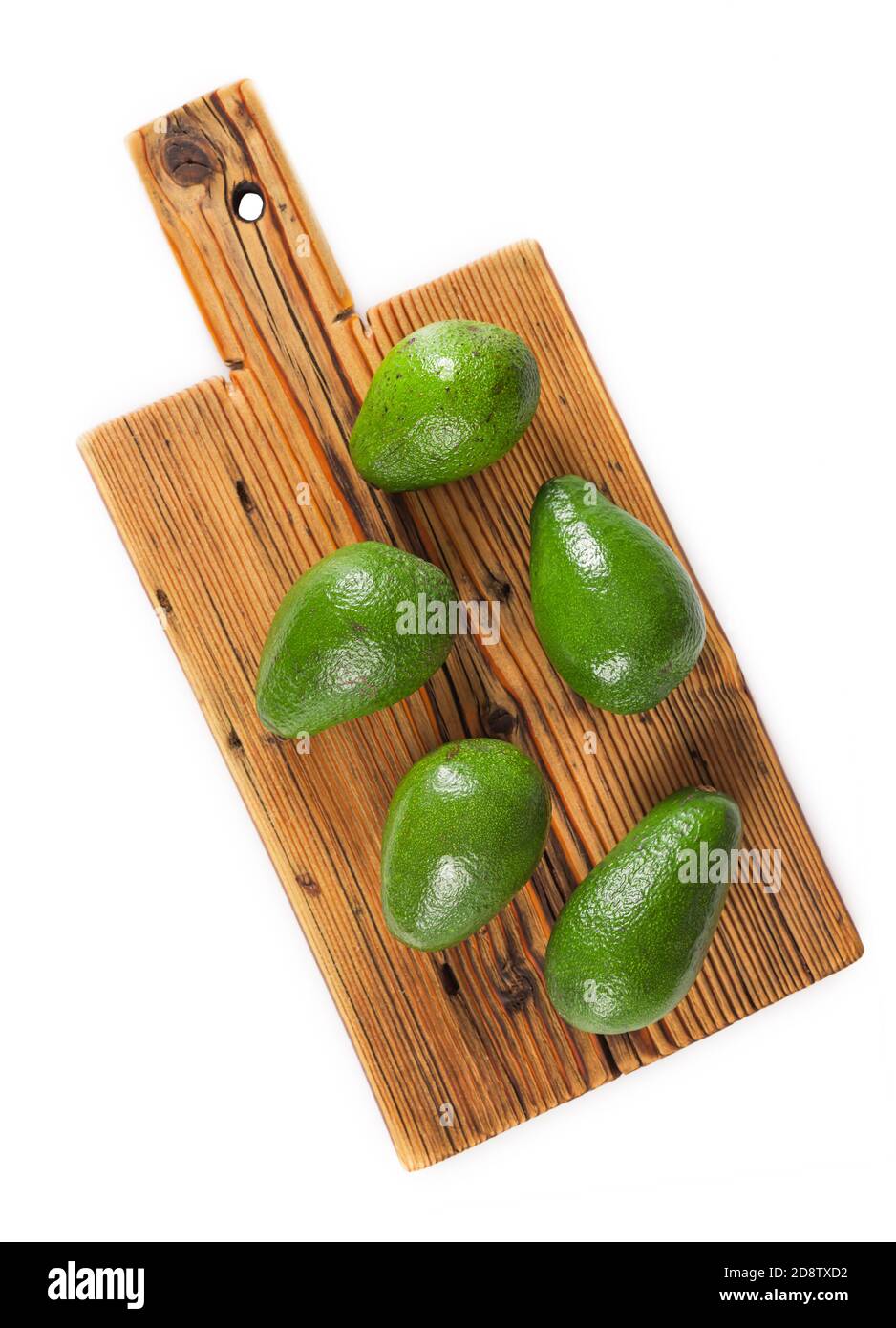 Avocado isolated top view hi-res stock photography and images - Alamy