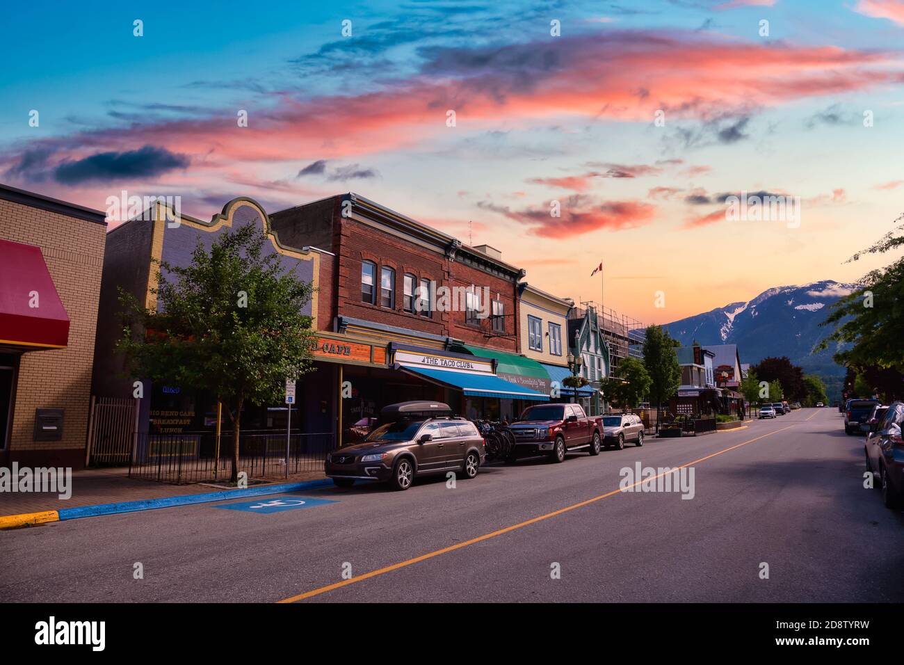Canada british columbia revelstoke town hi-res stock photography and ...