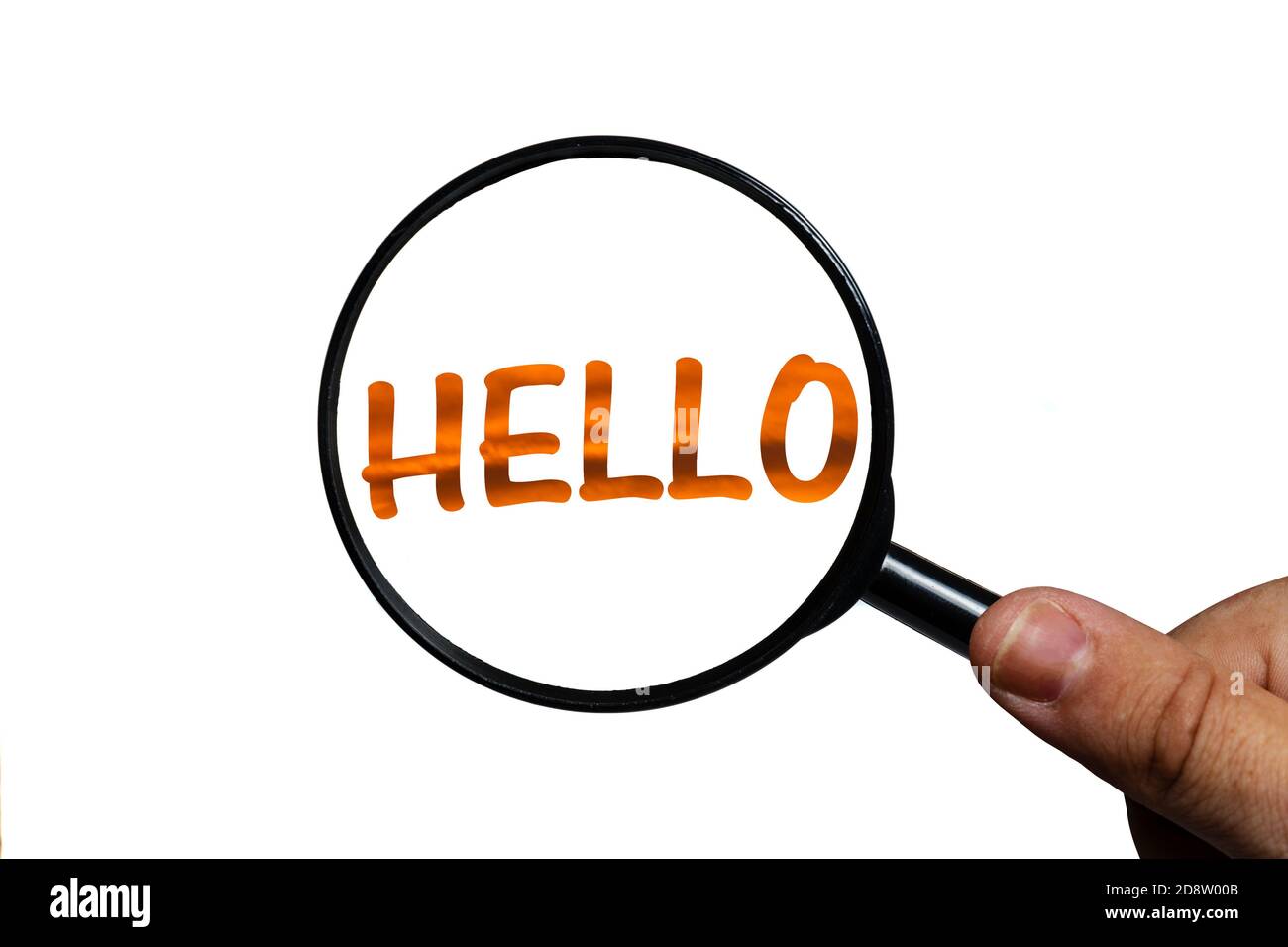 Hello symbol concept word hi-res stock photography and images - Alamy