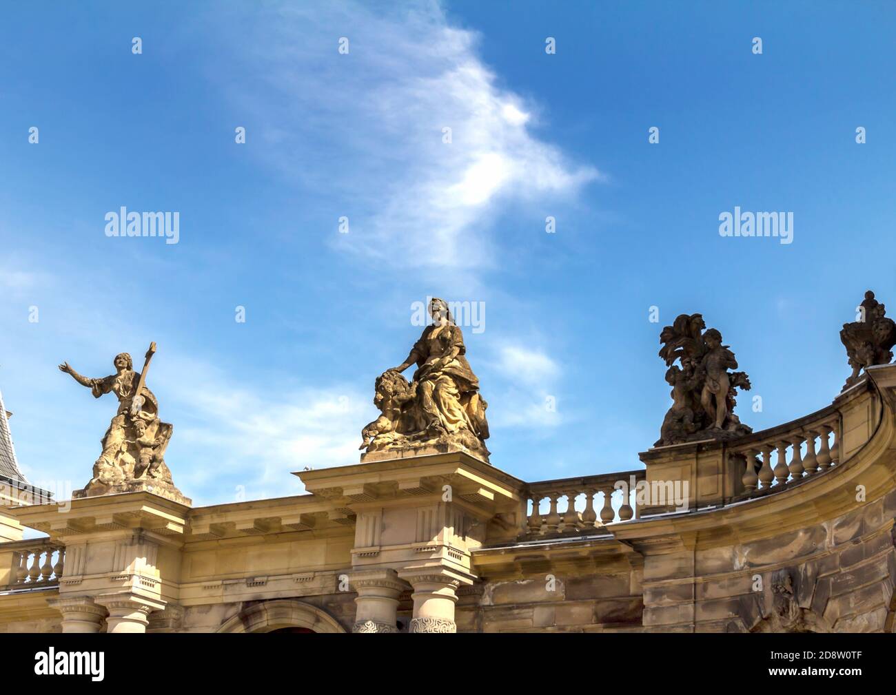 Rohan Palace (Palais Rohan) built next to the cathedral in the 1730s ...