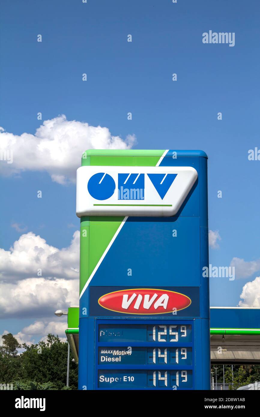 Nurnberg, Germany : OMV petrol filling station. OMV was founded in 1956 ...