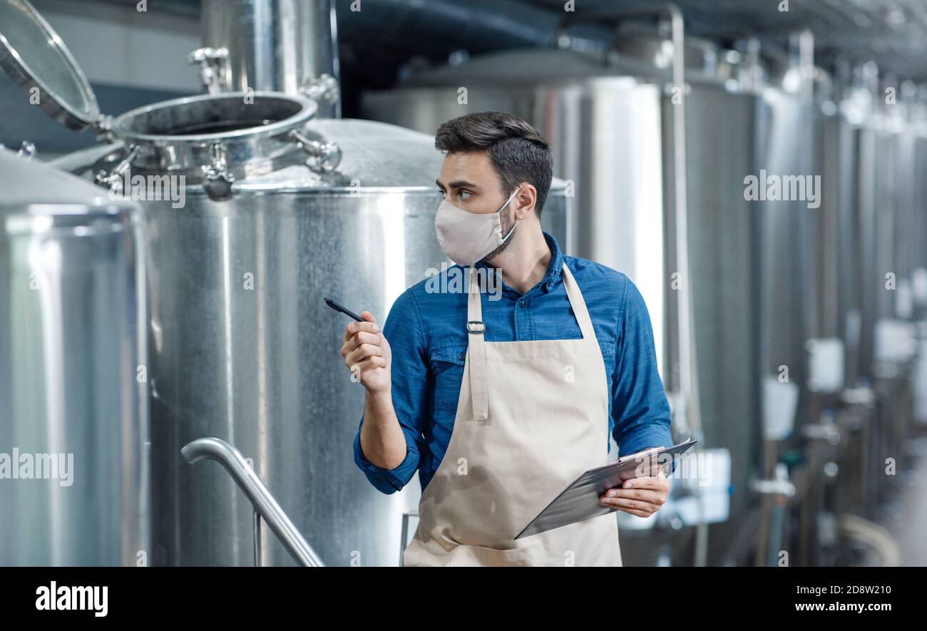 Concept of production ale, controlling process of beer manufacturing ...