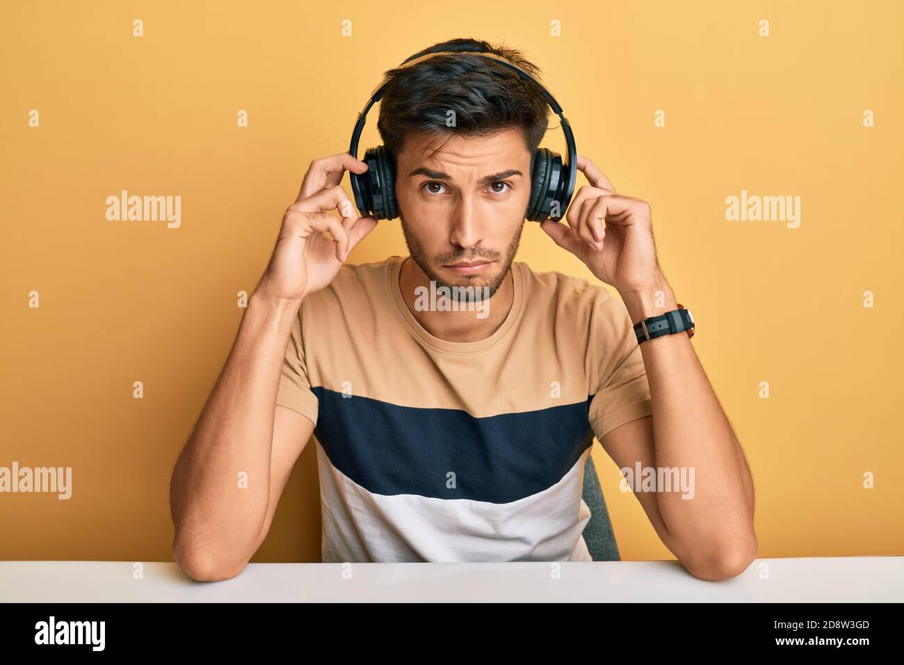 Man Listening To Sad Music