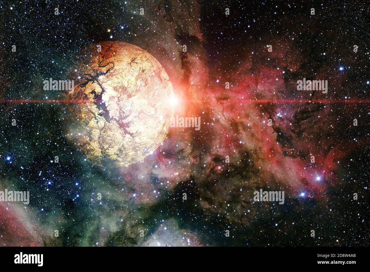 Outer space. Science fiction cosmos. Elements of this image furnished ...