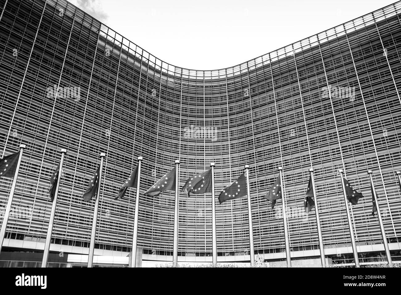 Brussels, BELGIUM : European Commission Headquarters building in ...