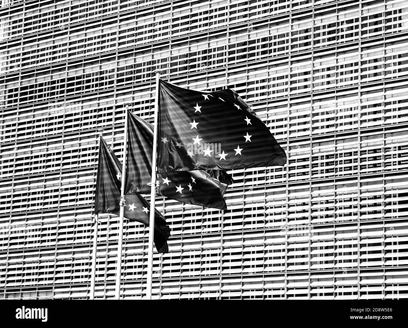 Brussels, BELGIUM : European Commission Headquarters building in ...