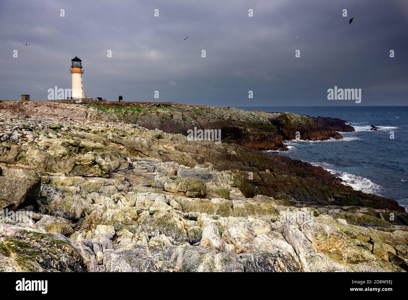 Sule Skerry Lighthouse Stock Photo - Alamy